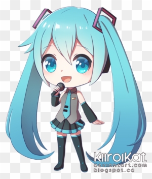 Hatsune Miku Chibi By Kiiroikat - Hatsune Miku - Free Transparent PNG ...