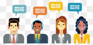 Contact Us - Customer Service Infographic - Free Transparent PNG ...