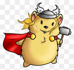 Thor The Hamster God By Bleding-rose - Hamster With A Hammer - Free ...