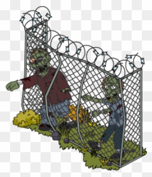 Fg Decoration Zombiesfence - Fence - Free Transparent PNG Clipart ...