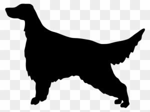 7al Irish Setter Silhouette Imprinted On A Peerless - Dog Silhouette ...