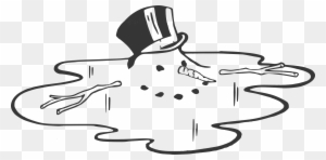 Melting Snowman Clipart - Svg File Melting Snowman - Free Transparent ...