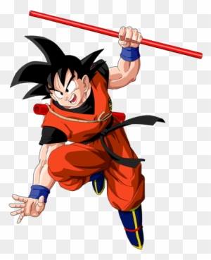 Goku Power Pole - Goku With Power Pole - Free Transparent PNG Clipart ...