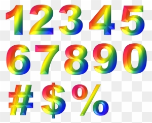Lego Cliparts Numbers 19, - Rainbow Numbers Png - Free Transparent PNG ...