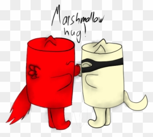 Marshmallow Hug By Scarletkittycat - Cartoon - Free Transparent PNG ...