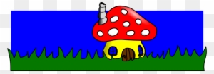 Smurf Village Mushroom House Clipart - Smurfs House - Free Transparent ...