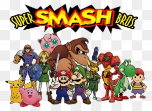 Super Smash Bros Logo - Super Smash Bros 64 Art - Free Transparent PNG ...