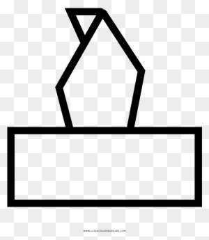 Napkin Box Coloring Page - Drawing - Free Transparent PNG Clipart ...