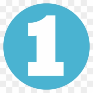 Number 1 In A Circle Symbol - Full Size PNG Clipart Images Download