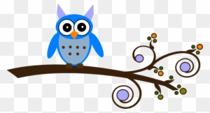 Owl On Branch Clipart - Cute Clipart - Free Transparent PNG Clipart ...