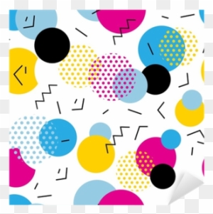 Seamless Geometric Pattern In Retro 80s Style - Behang Jaren 90 - Free ...