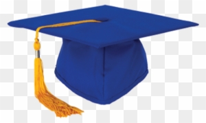 Royal Blue Graduation Cap - Full Size PNG Clipart Images Download