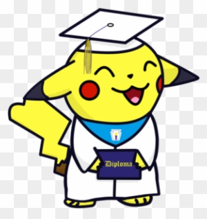 Graduation Pikachu By Solarcrush - Drawing - Free Transparent PNG ...