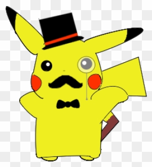 Fancy Pikachu By Sunnystreak - Cartoon - Free Transparent PNG Clipart ...