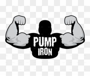 Pump Iron Logo Template - Bodybuilding Vector - Free Transparent PNG ...