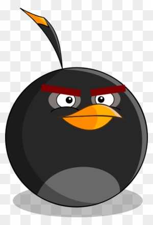 File History - Angry Birds Bomb Bird - Free Transparent PNG Clipart ...