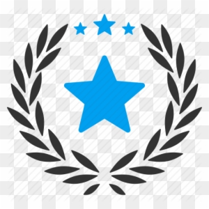 Laurel Wreath With Star - Glory Icon - Free Transparent PNG Clipart ...