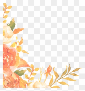 Orange Flower Border Png - Free Transparent PNG Clipart Images Download