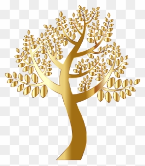 Gold Tree Without Background - Gold Tree Transparent Background - Free ...