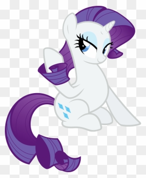 By Breadking- - My Little Pony Rarity Sitting - Free Transparent PNG ...