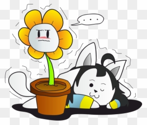 Temmie Annoys Flowey By Ilovegir64 On Deviantart - Temmie Annoys Flowey ...
