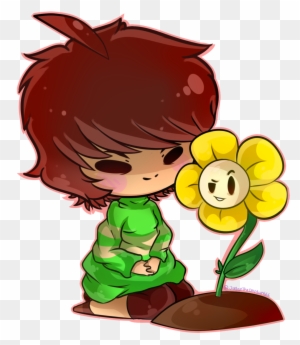 Chara And Flowey By Jordanthegordan666 Chara And Flowey - Chara E ...