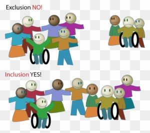 Graphical Image Showing People Being Included And Excluded - Europe ...
