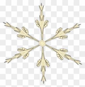 Snowflake Clip Art - Gold Snowflake Png - Free Transparent PNG Clipart ...