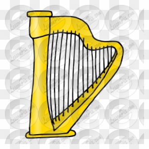 Golden Harp Clipart - Free Transparent PNG Clipart Images Download