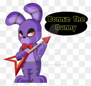 Bonnie The Bunny By Inkcartoon - Cartoon - Free Transparent PNG Clipart ...