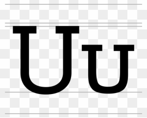 Greek Letter U - Upper And Lowercase U - Free Transparent PNG Clipart ...
