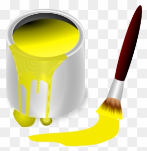 Free Color Bucket Yellow - Yellow Paint Clipart - Free Transparent PNG ...