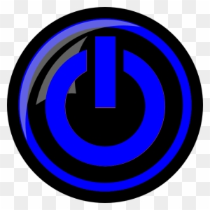 Blue Power Button Svg Clip Arts 600 X 600 Px - Icon - Free Transparent ...