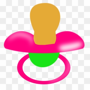 "pink Pacifier" Stickers By Designzz Redbubble - Pink Pacifier Cartoon ...
