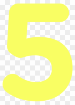 5 - Number 1 Yellow Clipart - Free Transparent PNG Clipart Images Download