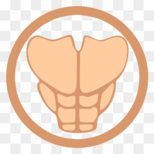 Six Pack Abs Gym Muscles Clipart Sticker - Birthday - Free Transparent ...