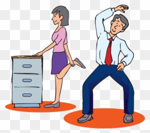 Physical Exercise Cartoon Plank Stretching - Cartoon Doing Push Ups ...