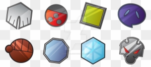 Johto Gym Badges By Johnriddle20 - Pokemon Soul Silver Badges - Free ...