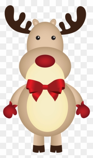 Christmas Rudolph With Scarf Png Clipart Image - Christmas Rudolph Png ...
