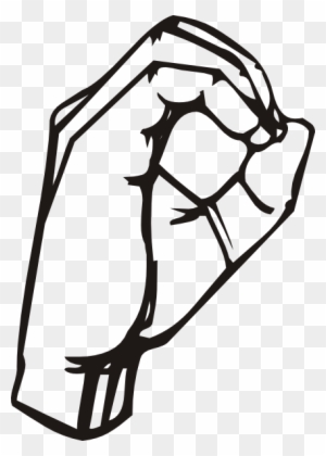Free Vector Sign Language O Clip Art - O Sign Language Vector - Free ...