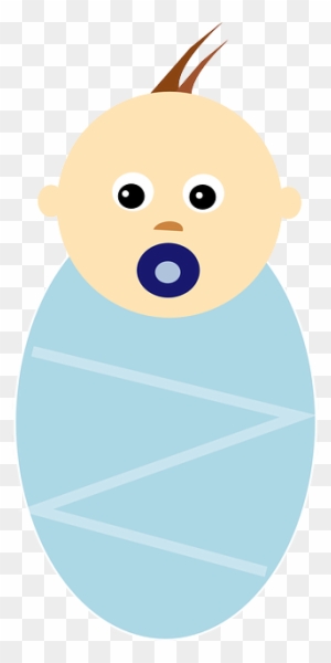Baby With No Hair Cartoon - Free Transparent PNG Clipart Images Download