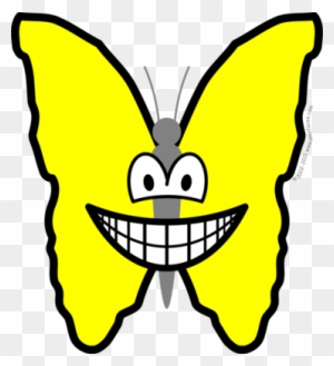 Butterfly Smile - Butterfly With A Smile - Free Transparent PNG Clipart ...