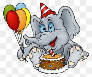 Personalized Birthday Elephant A Clip Art At Clkercom - Printable Baby ...