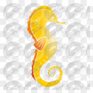 Seahorse Stencil - Illustration - Free Transparent PNG Clipart Images ...