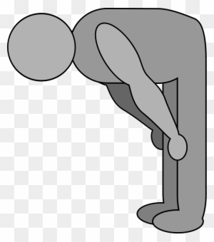 Shaded Bowing Figure - Japanese Bowing Clipart - Free Transparent PNG ...