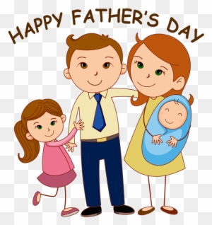 Fathers Day Clip Art - Cartoon Images Of Small Family - Free ...