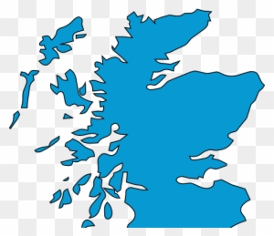 Blue, Outline, Map, Scotland, Silhouette, Island - Wall Sticker Uk ...