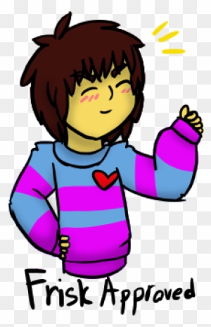 Frisk Approved By Sweaterkitty-fluff - Cartoon - Free Transparent PNG ...
