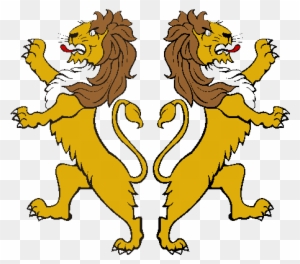 Heraldic Lion - Supporters Coat Of Arms Lion - Free Transparent PNG ...