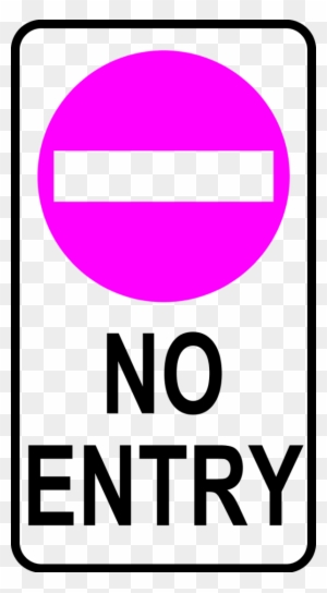Clip Art No Entry Sign - None Clipart Black And White - Free ...